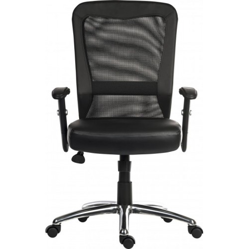 Breeze Leather Mesh Office Chair - Leisure Furniture Direct